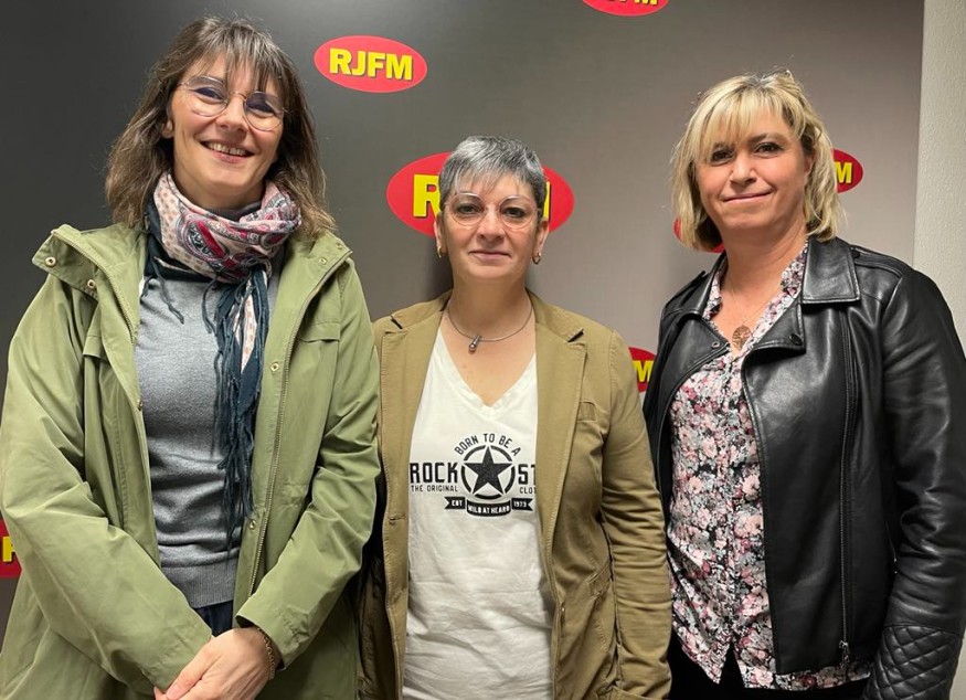 Agnès Caldin, Jacqueline Guillaumin et Karine Bergeron, pour la journée ...