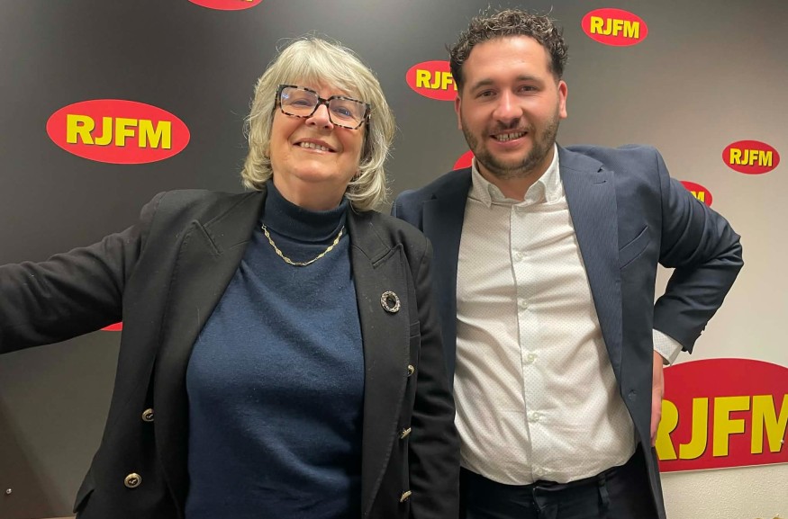 Louis Brun, tête de liste "Un avenir ici et maintenant" et Marie Claude ...